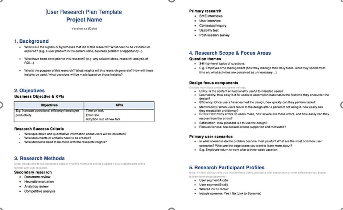 User Research Plan – Guidelines | Uxtools4ag